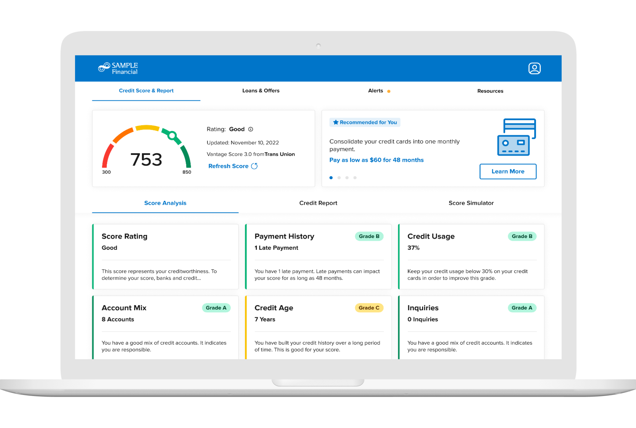 SaaS Credit Score Software for Online Banking Platforms with APIs and ...